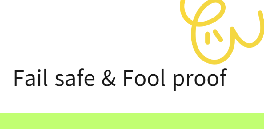 Fail Safe and Fool Proof, Tamper proof - 한국위험관리센터